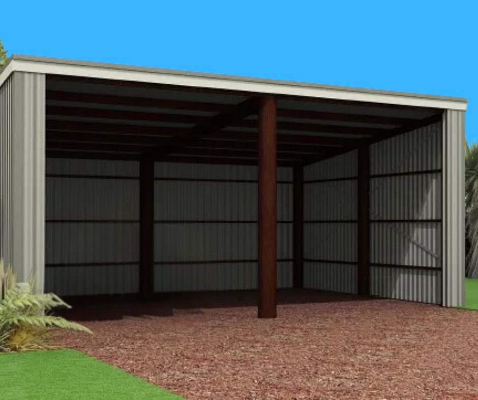 Spacious Lean-To Shed - 2 Bay, 7.2m x 6m - JP Franklin